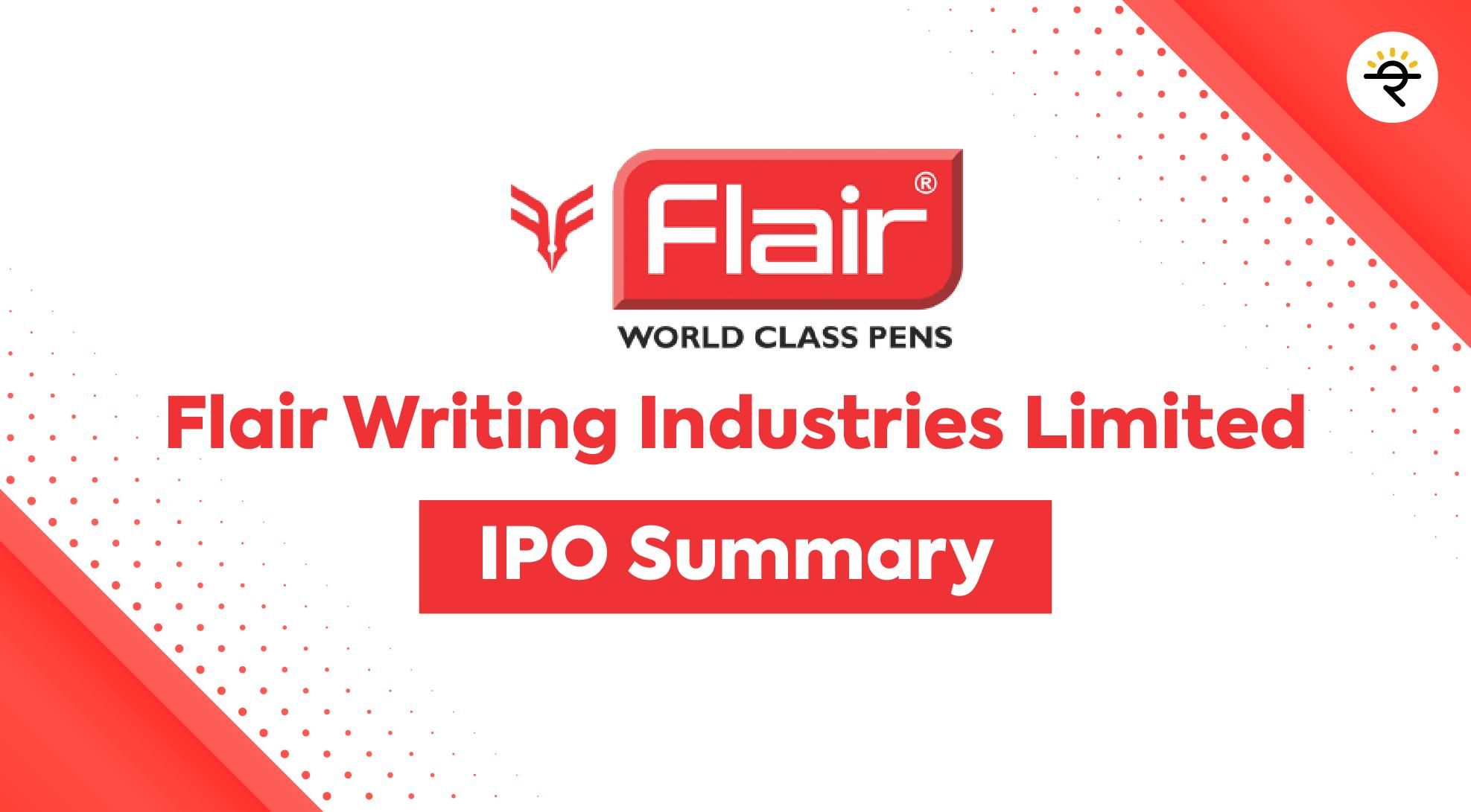 Flair Writing Industries Limited IPO Summary