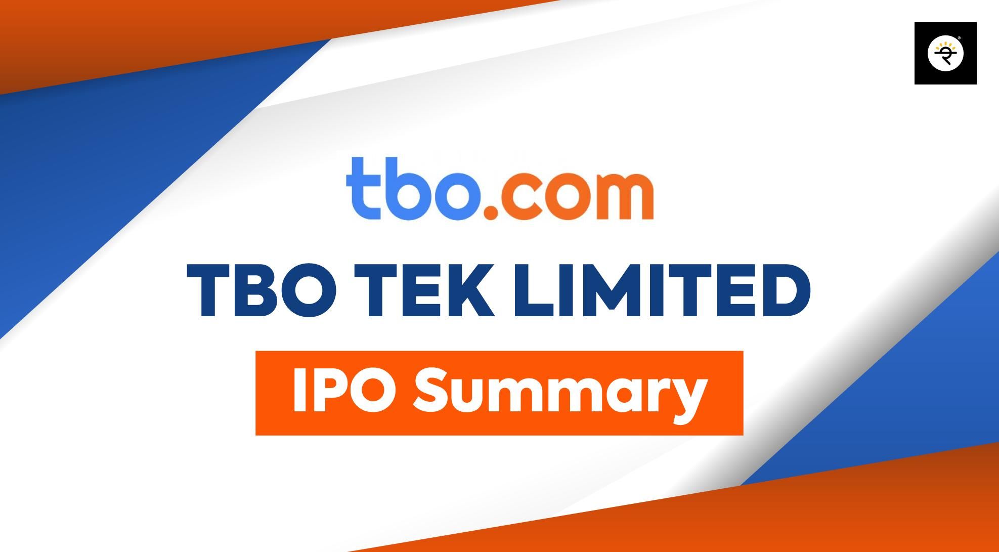 TBO Tek Limited IPO Summary